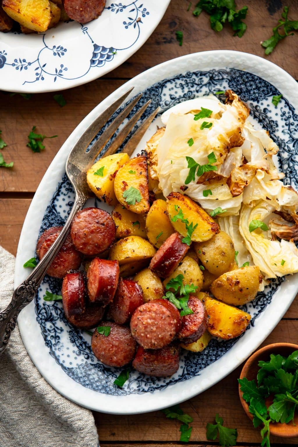Sheet Pan Cabbage Potatoes and Sausage - The Seasoned Mom