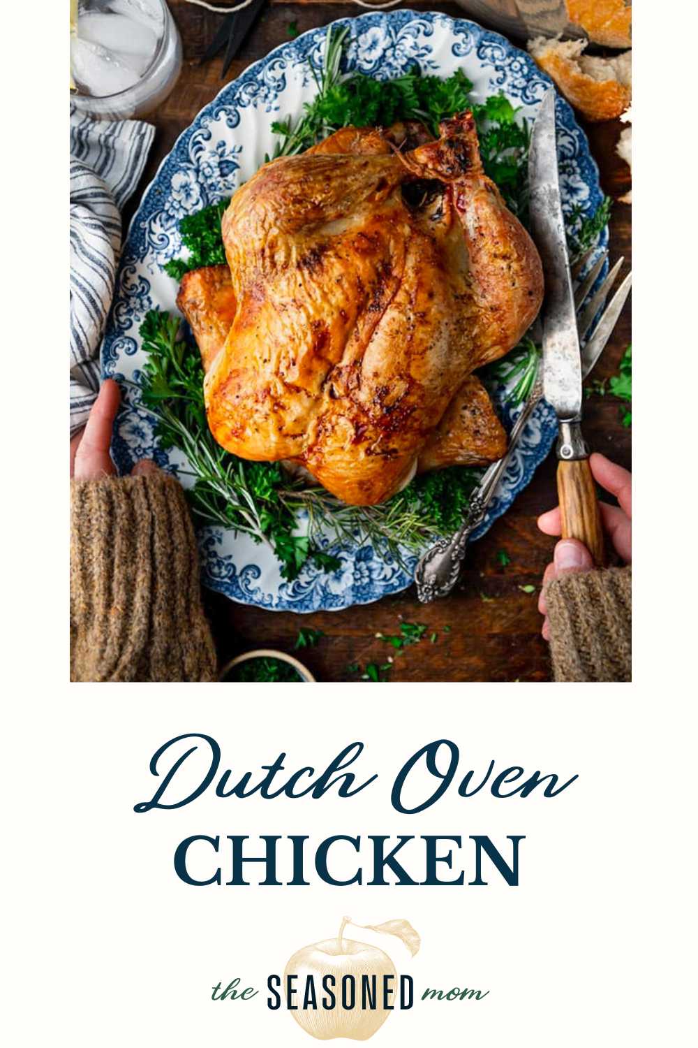 Crisp and Juicy Whole Dutch Oven Chicken - The Seasoned Mom