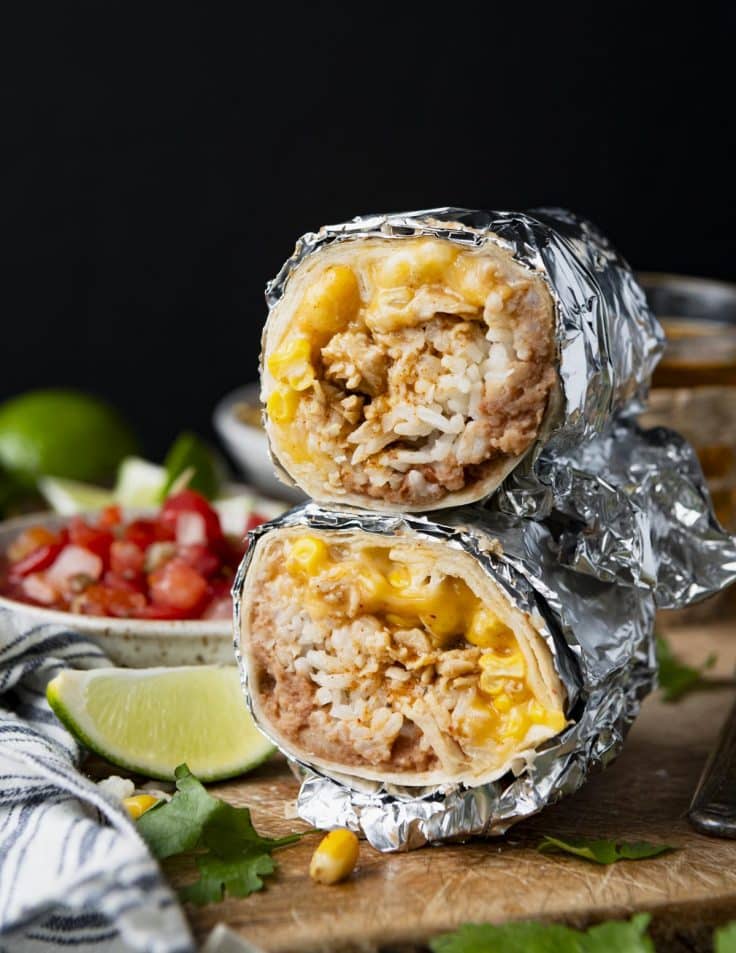 The Easiest Chicken Burrito Recipe (Freezer Friendly!) - The Seasoned Mom