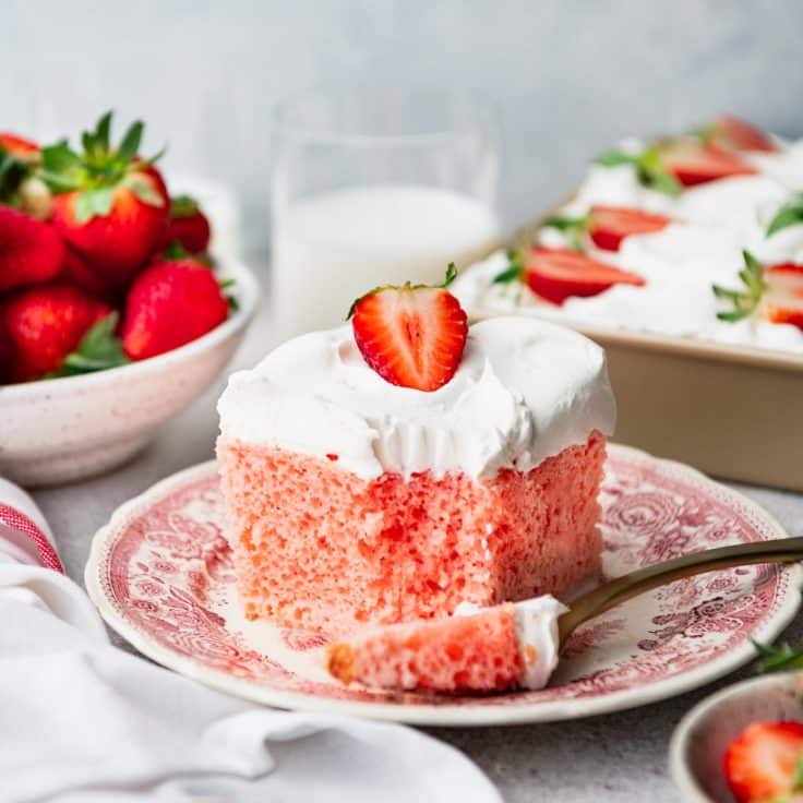 Strawberry Bundt Cake with Cake Mix