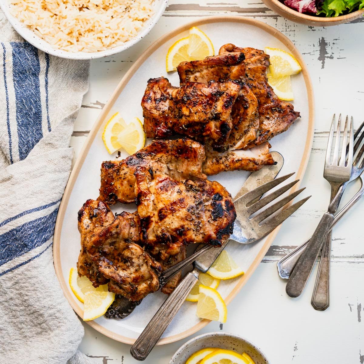 Braised Chicken Thighs with Gravy - The Seasoned Mom