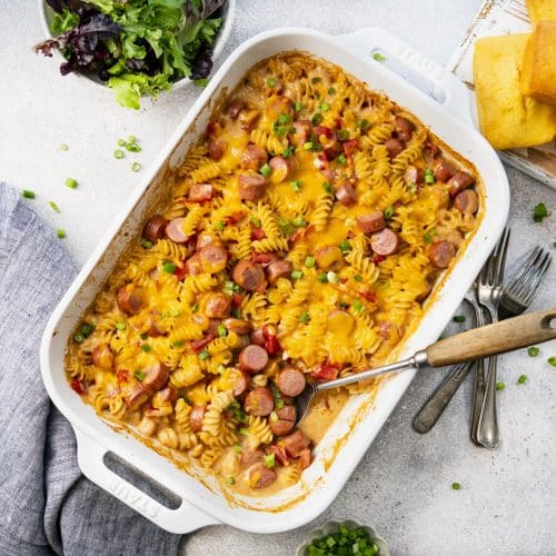 Dump-and-Bake Hot Dog Casserole - The Seasoned Mom