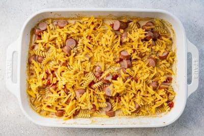 Dump-and-Bake Hot Dog Casserole - The Seasoned Mom