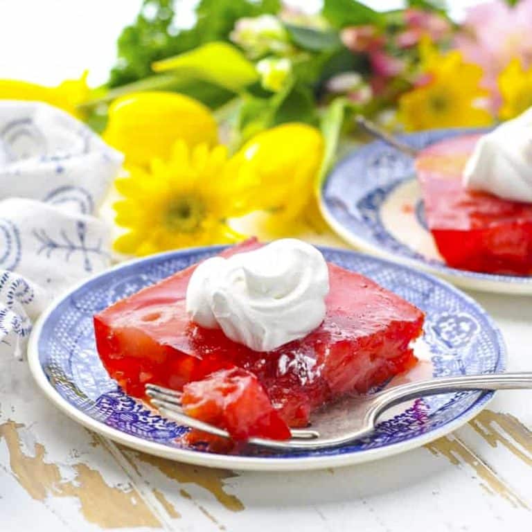 Strawberry Jello Salad - The Seasoned Mom