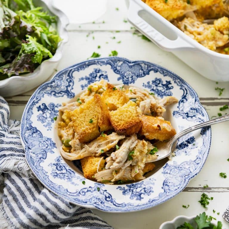 Southern Chicken Cornbread Casserole (With Jiffy Mix) - The Seasoned Mom