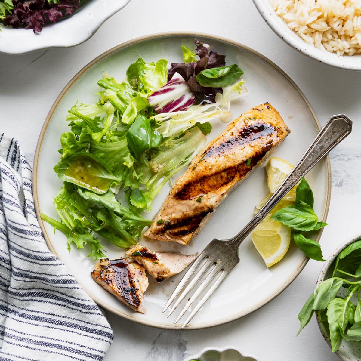 4-Ingredient Roasted Brown Sugar and Dijon Mustard Salmon