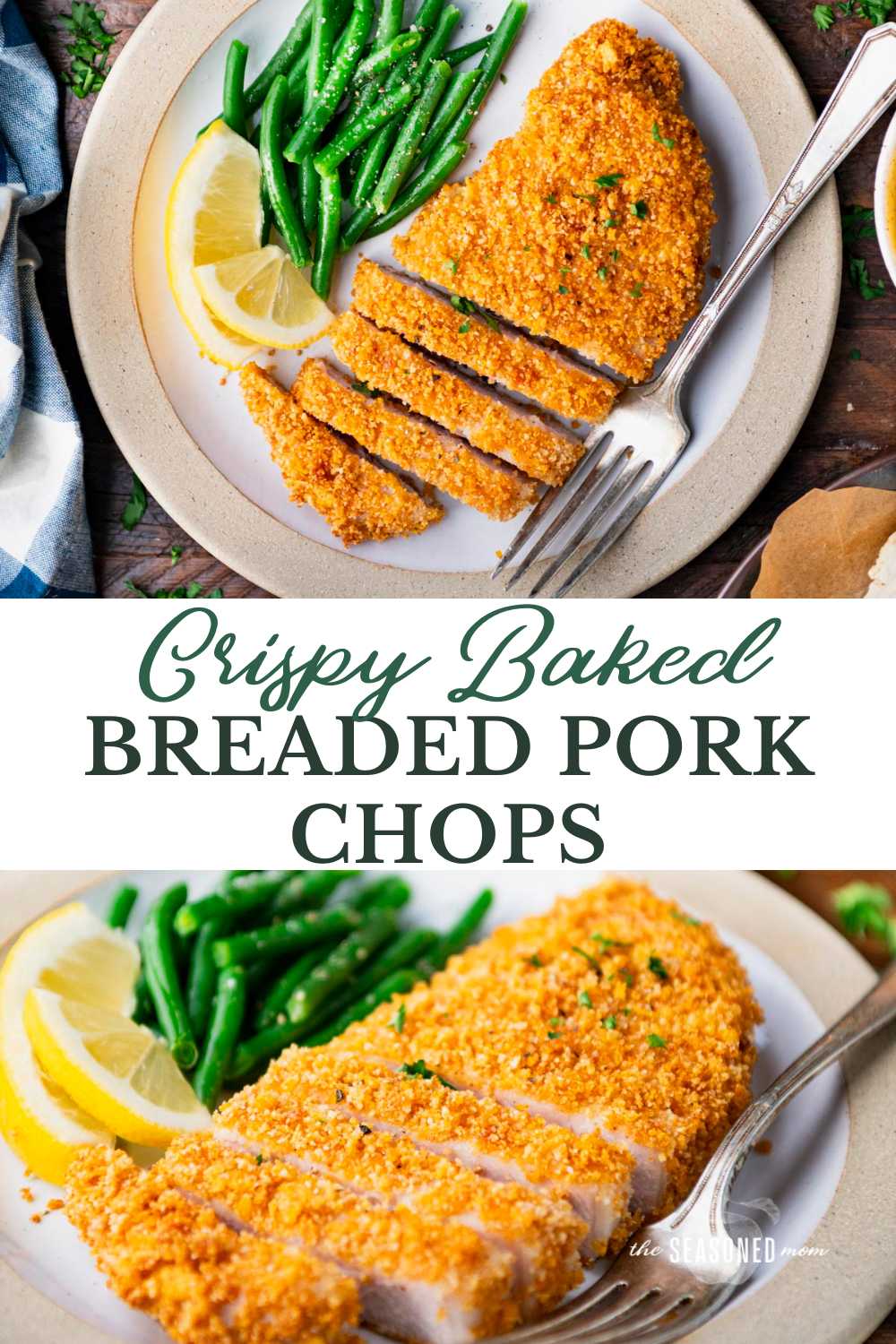 Baked Breaded Pork Chops (Oven-Fried Pork Chops) - The Seasoned Mom