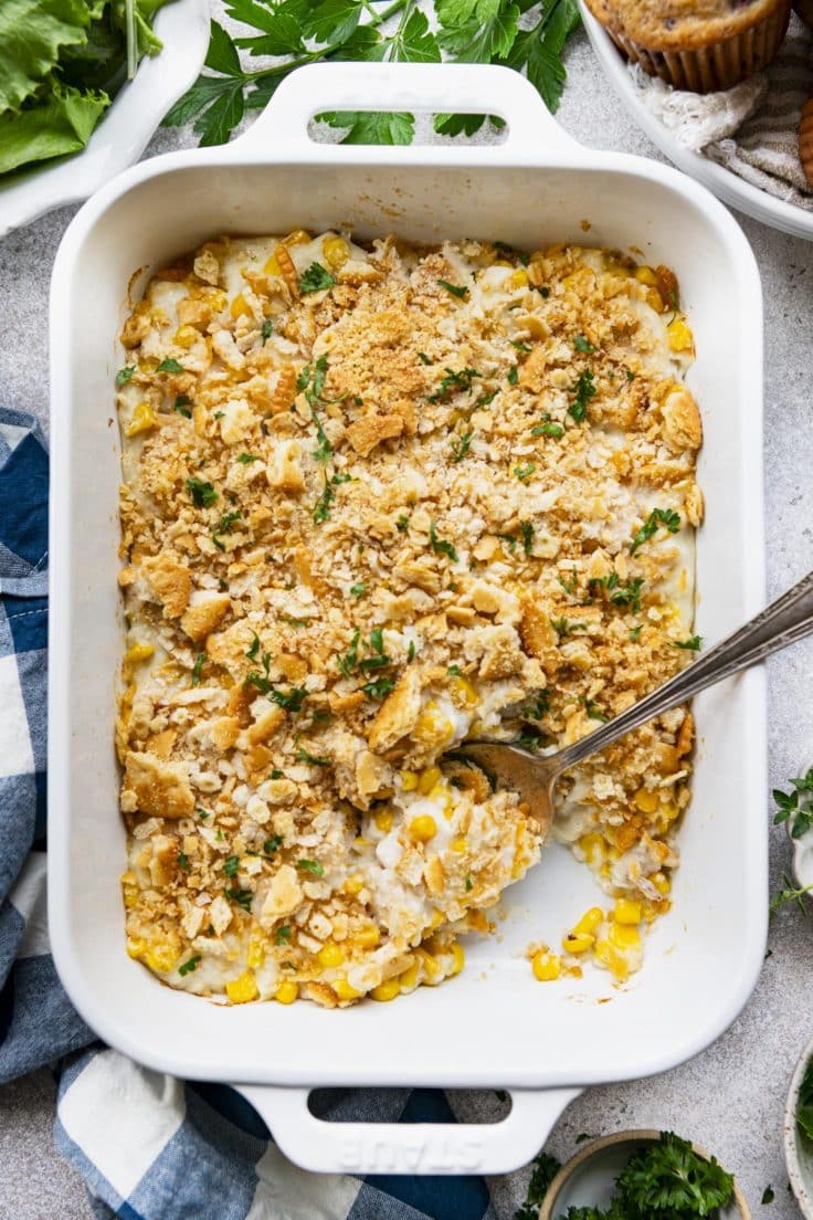 Amish Chicken and Corn Casserole - The Seasoned Mom