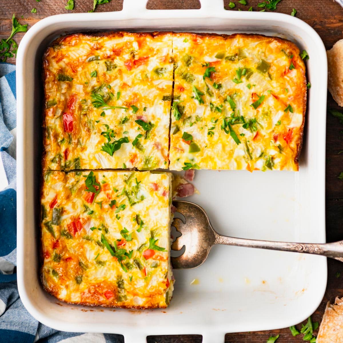 Baked Western Omelet ("Denver Omelet") - The Seasoned Mom
