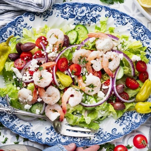 Greek Shrimp Salad - The Seasoned Mom