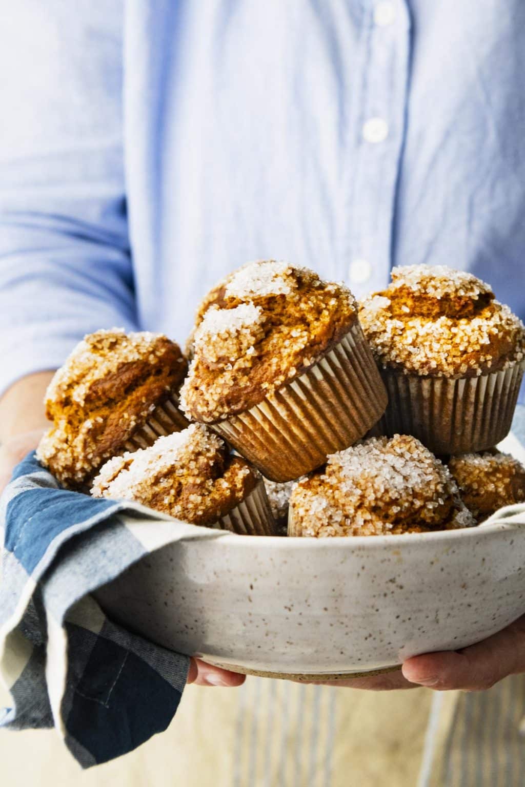 One-Bowl Easy Pumpkin Muffins | The Seasoned Mom