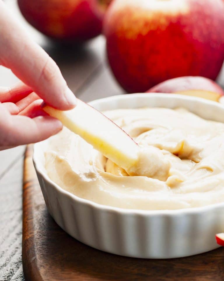 4-Ingredient Apple Dip - The Seasoned Mom