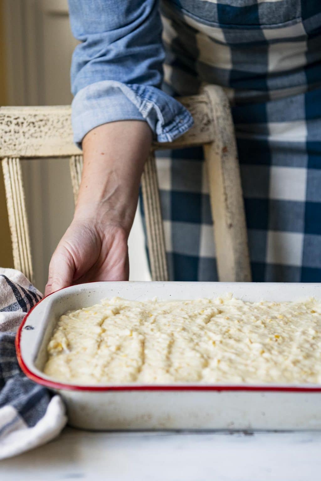 Farmhouse Chicken Cornbread Casserole - The Seasoned Mom