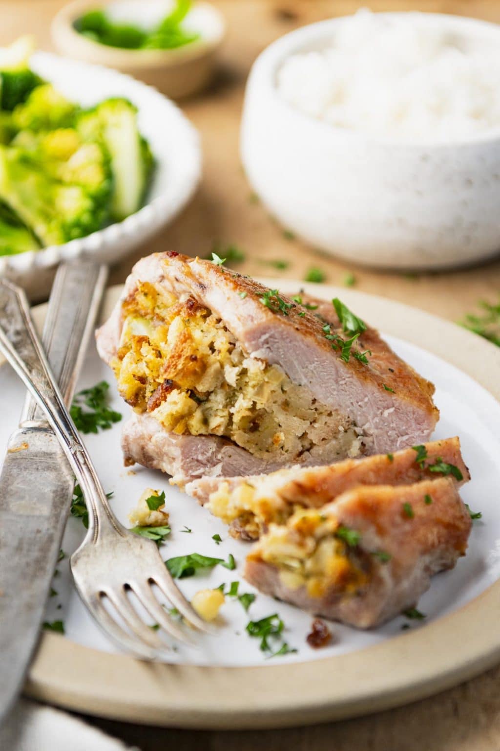 Stuffed Pork Chops - The Seasoned Mom