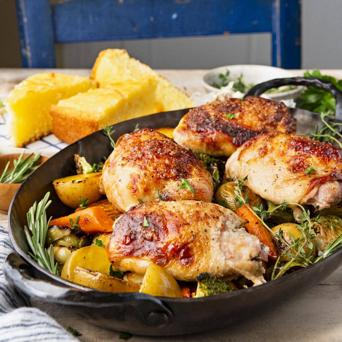 Roasted Buttermilk Chicken - The Seasoned Mom