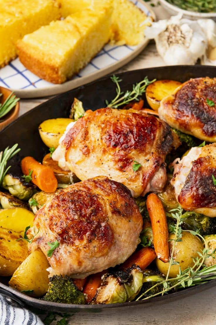 Roasted Buttermilk Chicken - The Seasoned Mom