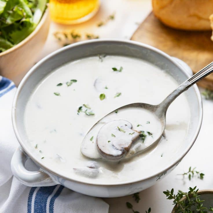 Creamy Mushroom Soup - The Seasoned Mom