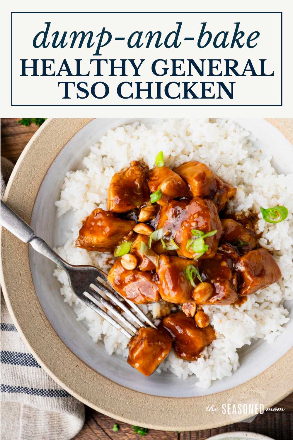 Dump-and-Bake Healthy General Tso Chicken - The Seasoned Mom