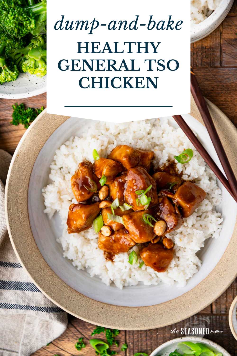 Dump-and-Bake Healthy General Tso Chicken - The Seasoned Mom