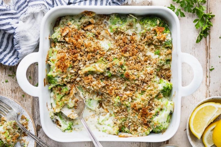 Cheesy Broccoli Casserole {Easy 30-Minute Recipe} – The Seasoned Mom