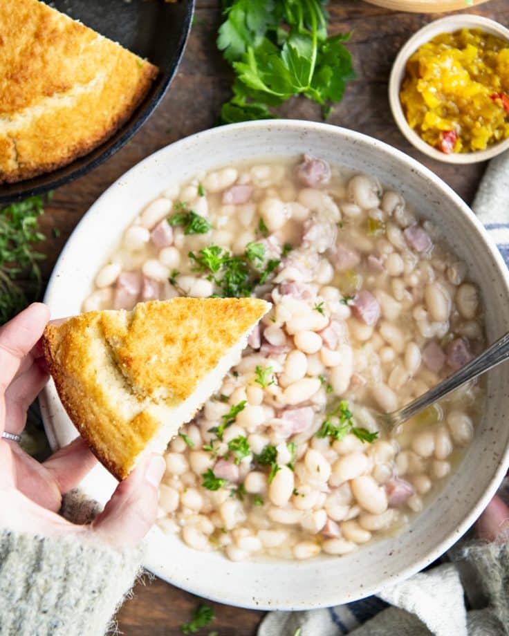 Southern Ham and Beans - The Seasoned Mom
