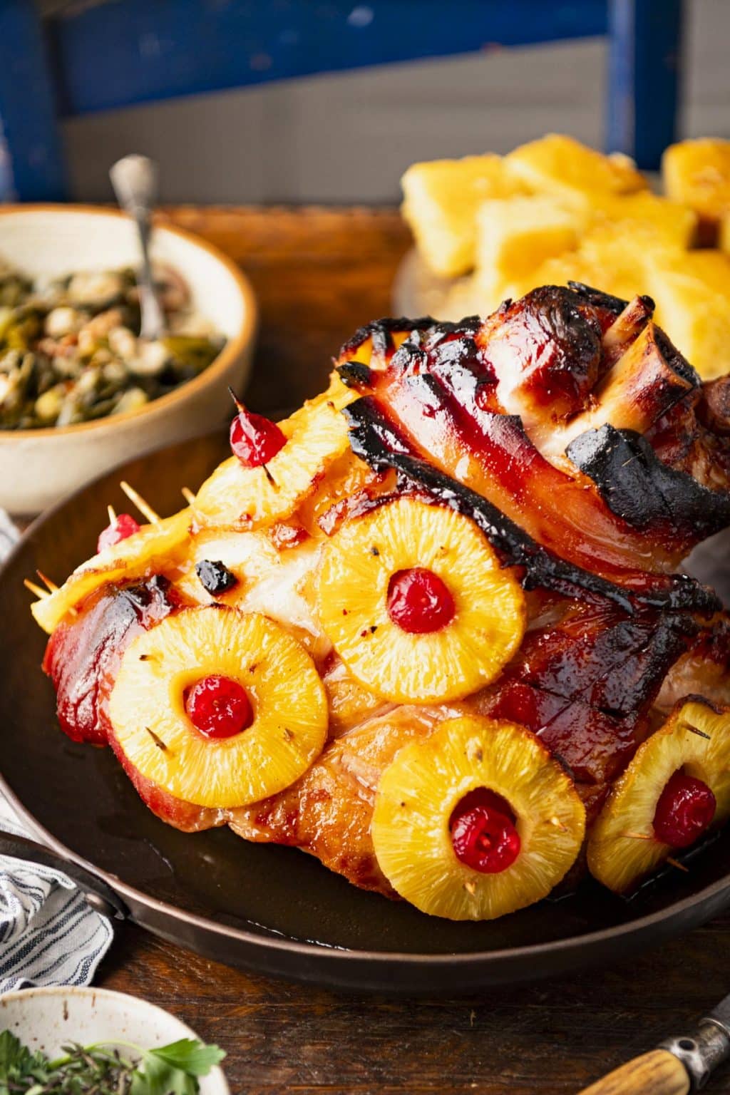 Pineapple Glazed Ham - The Seasoned Mom