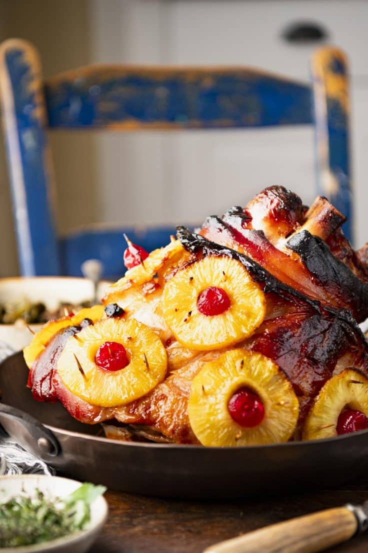 Pineapple Glazed Ham - The Seasoned Mom