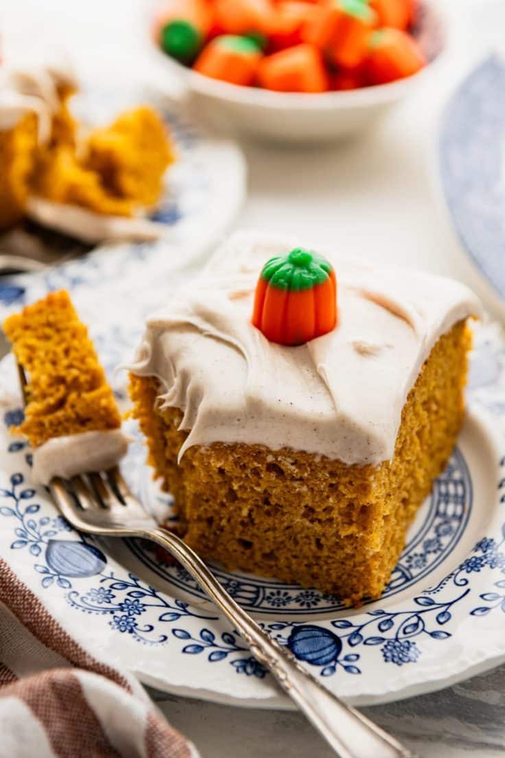 Easy Pumpkin Cake with Yellow Cake Mix - The Seasoned Mom