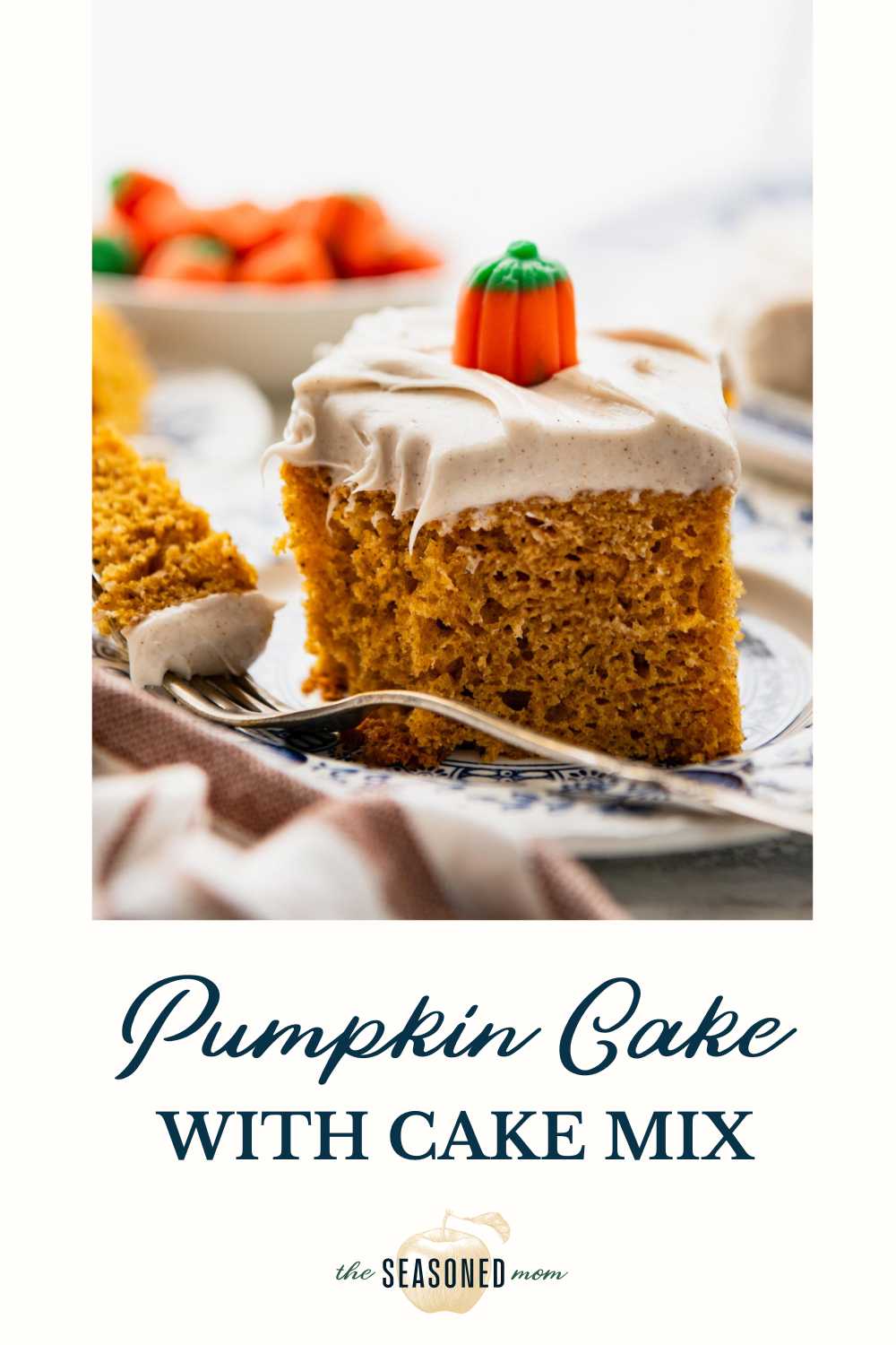 Easy Pumpkin Cake with Yellow Cake Mix - The Seasoned Mom