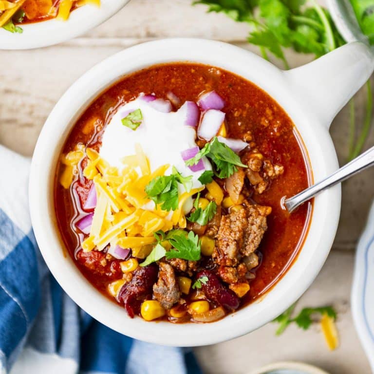 Taco Chili {Stovetop or Crock Pot} - The Seasoned Mom