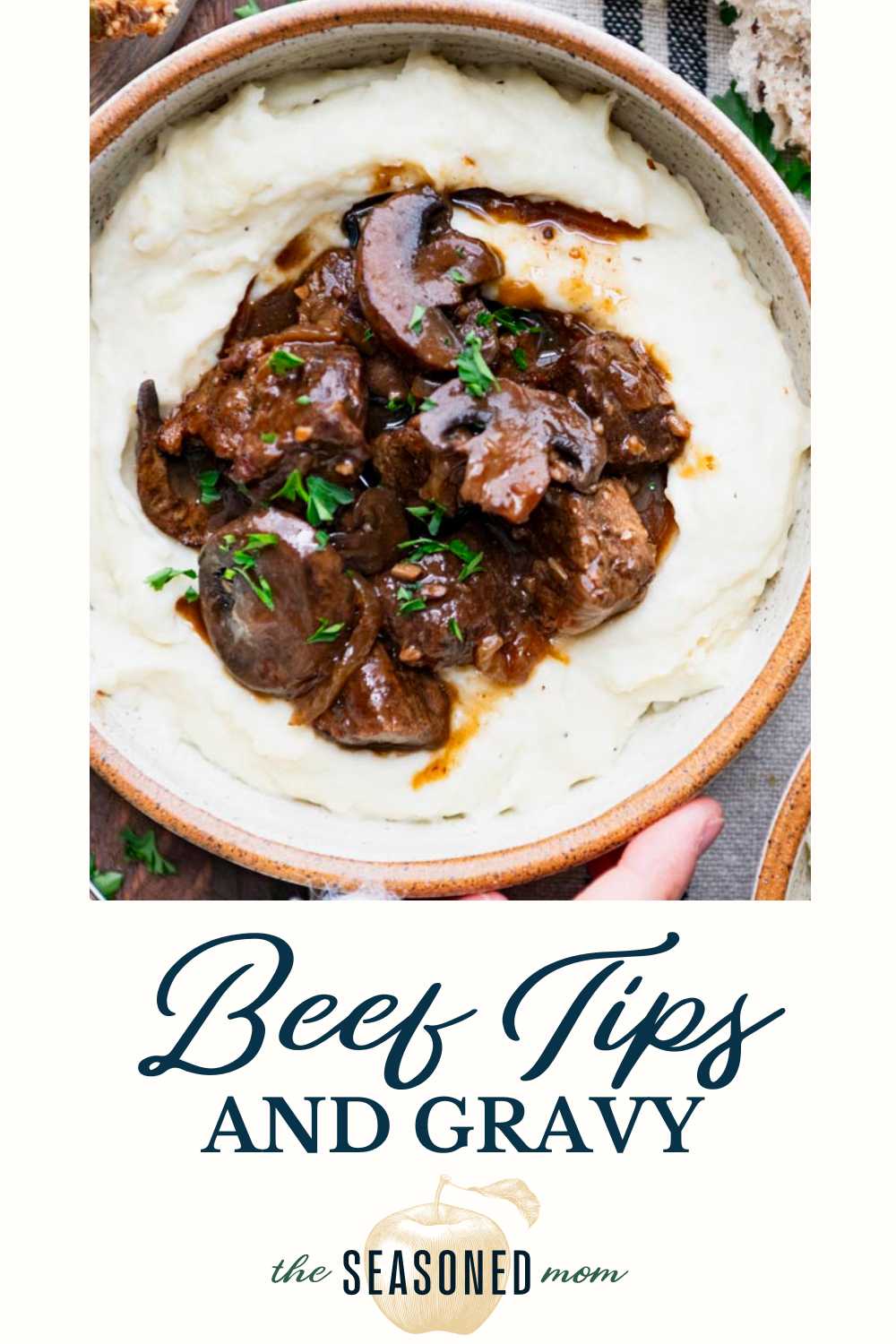 Beef Tips and Gravy (Oven or Crock Pot) - The Seasoned Mom