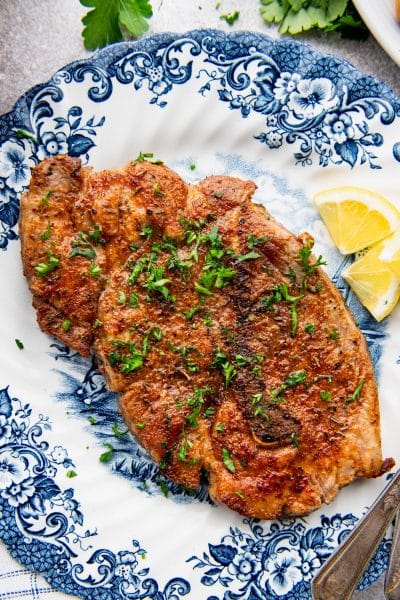 Oven Baked Pork Steaks - The Seasoned Mom