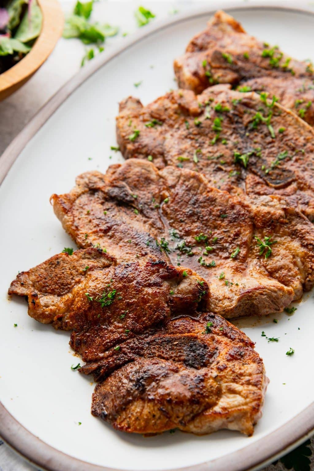 Oven Baked Pork Steaks - The Seasoned Mom