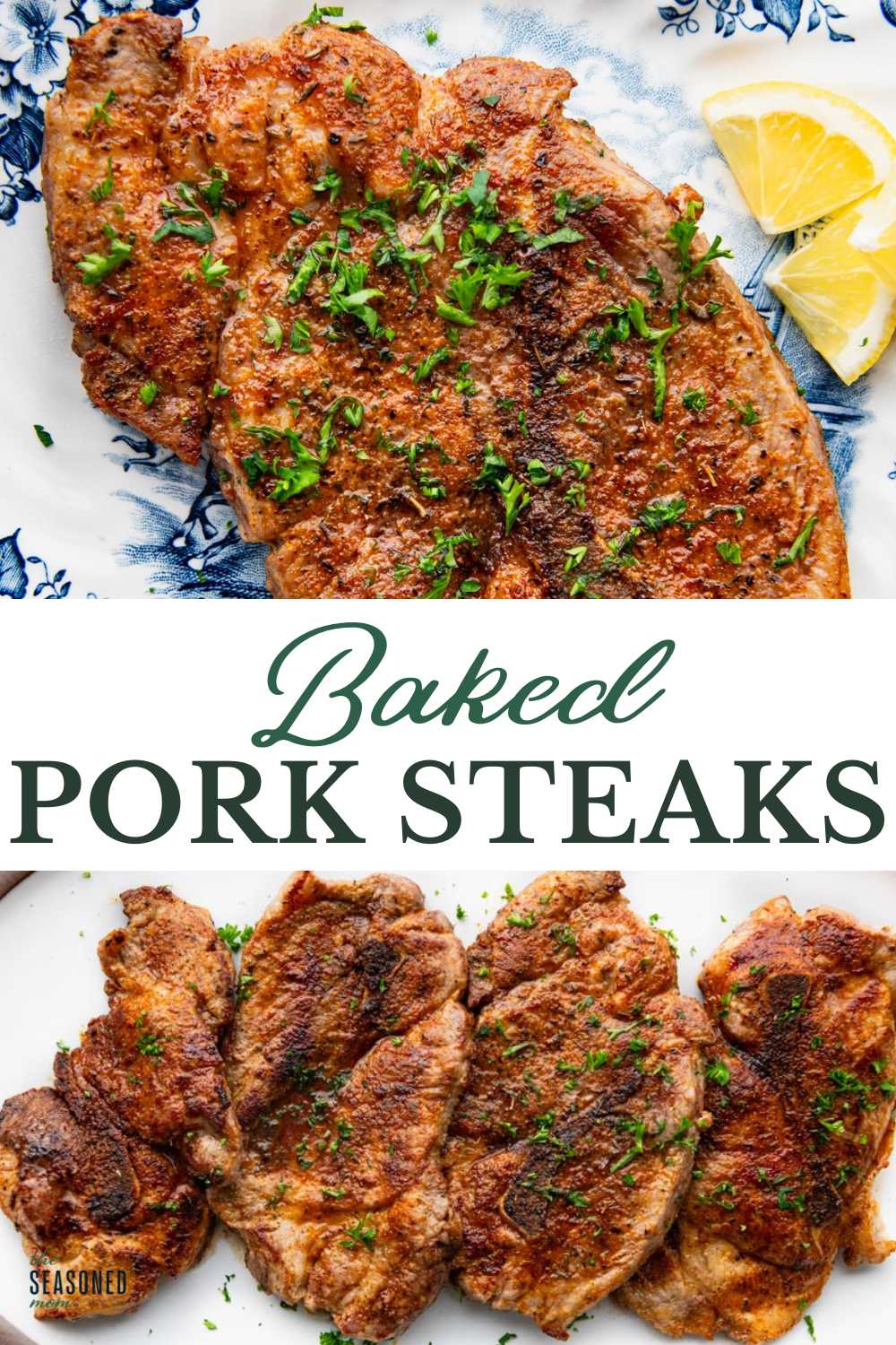 Oven Baked Pork Steaks - The Seasoned Mom