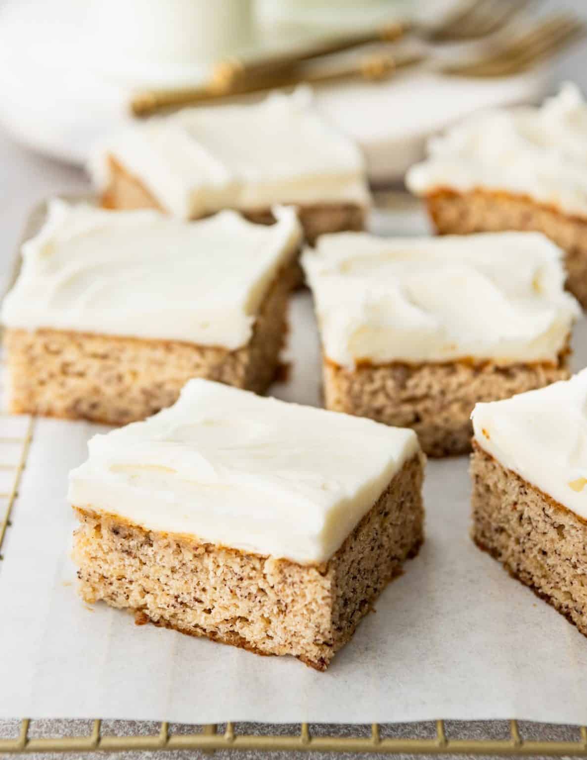 Easy Banana Bars with Cream Cheese Frosting