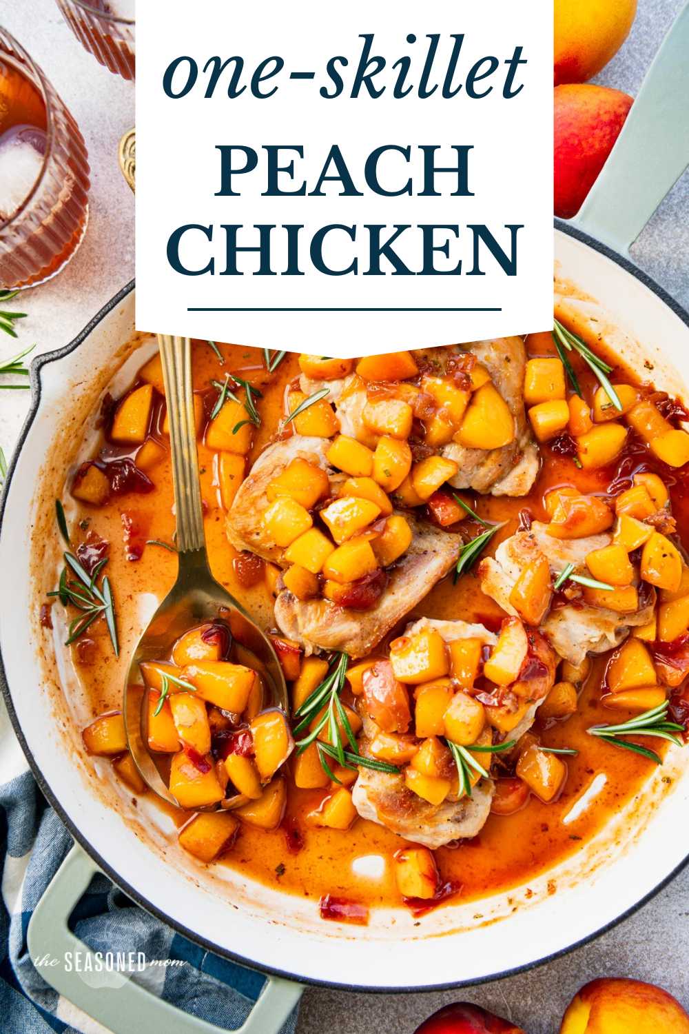 One-Skillet Peach Chicken