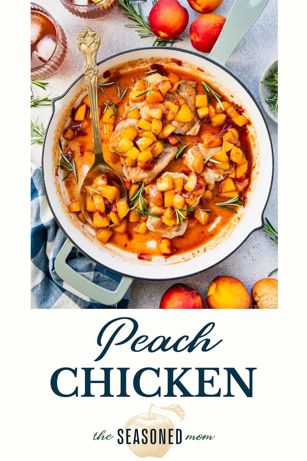 One-Skillet Peach Chicken