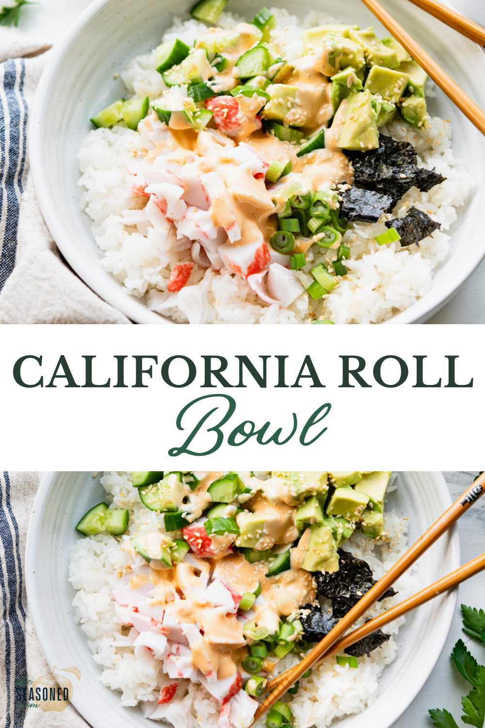 California Roll Bowl with Spicy Mayo