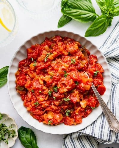 Southern-Style Stewed Tomatoes Recipe (Fresh or Canned)